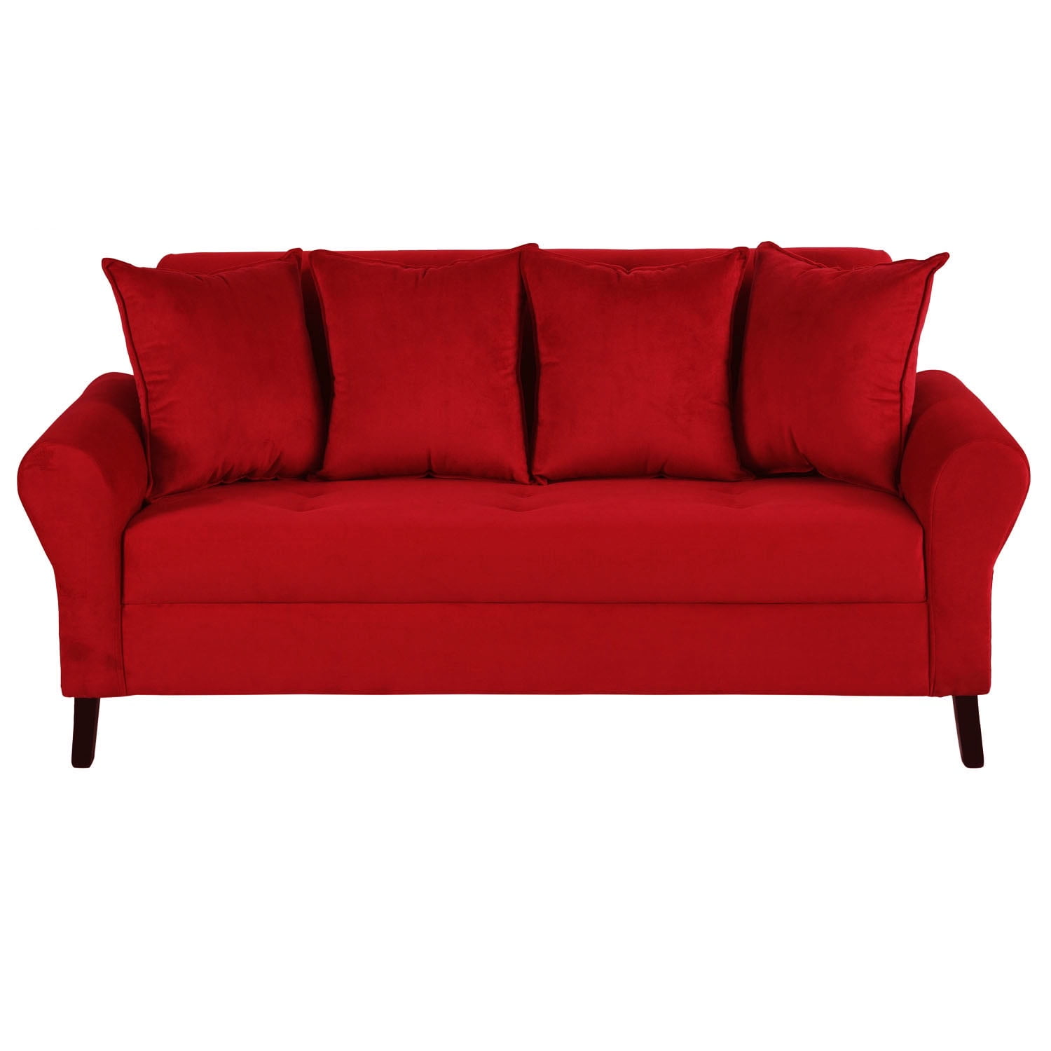 Sofa Lua 3c Felpa 20 Rojo | Lider