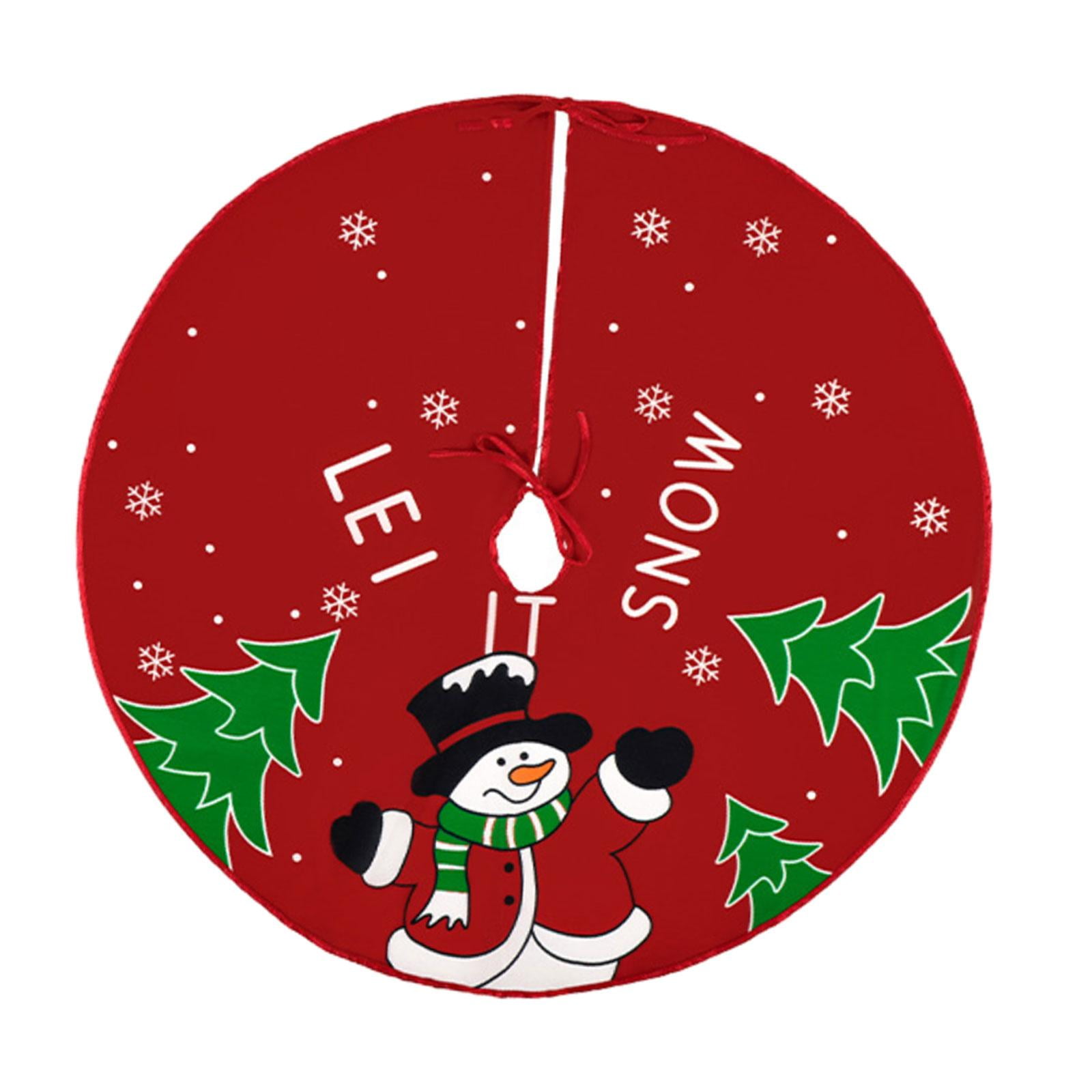 Falda De árbol De Navidad, Tapete De árbol De Navidad Impreso Para ...