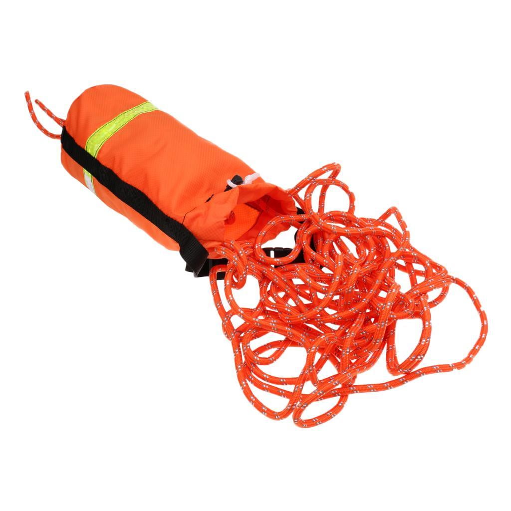 Kayak Water Floating Life Line Rescue Throw Rope Bag 16m Reflectante Y Naranja | Lider