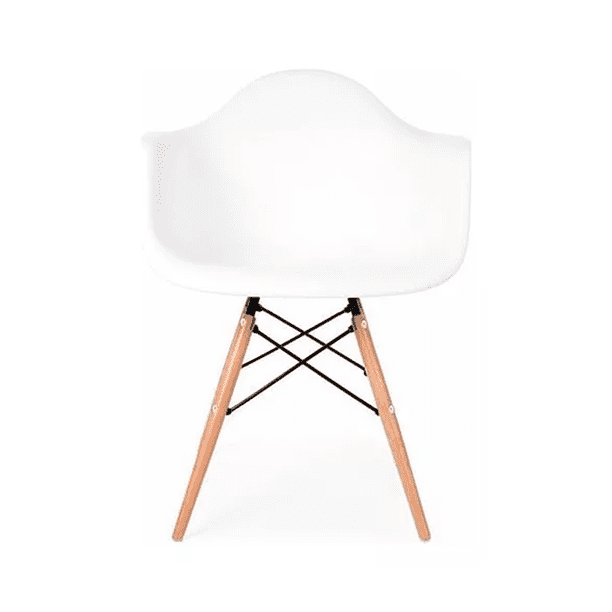 Silla de comedor Bodega TFC Butaca Eames con estructura color blanco ...