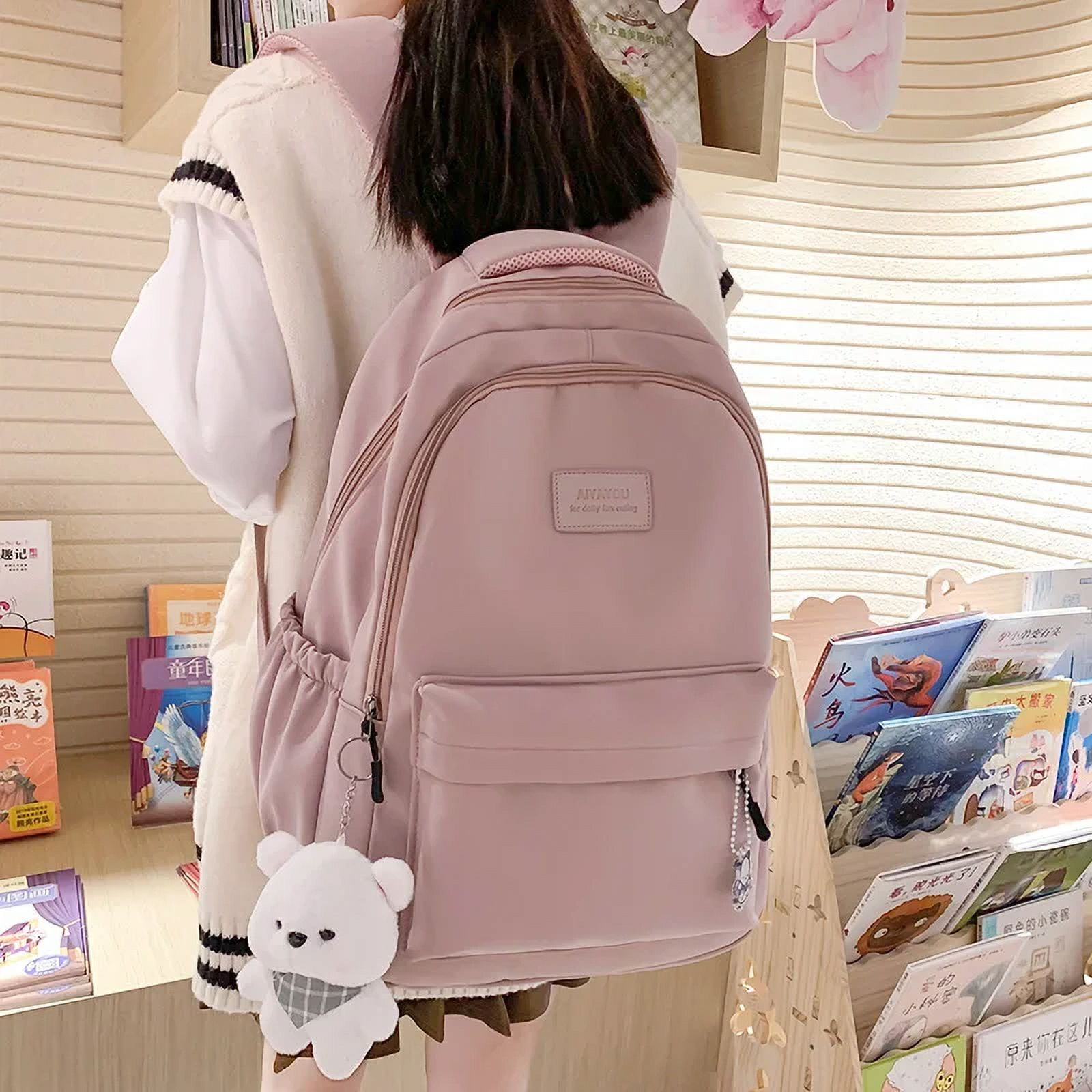 New Female Trendy Girls Laptop School Bags Cute Girl Travel Book Bag ...