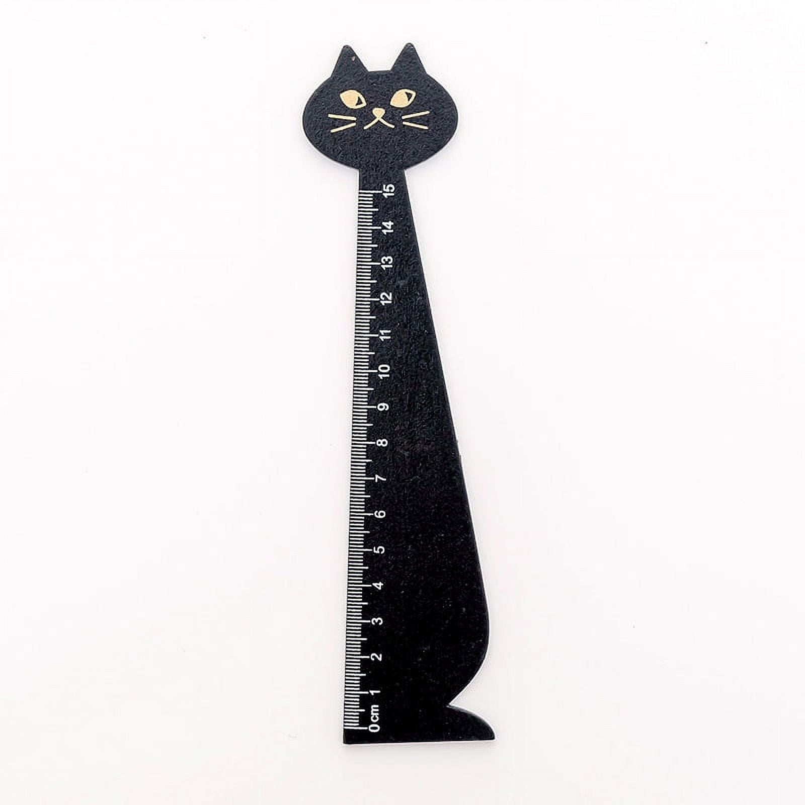 Cute Cartoon Cat Wood Ruler - Perfect for Learning and Environmental ...