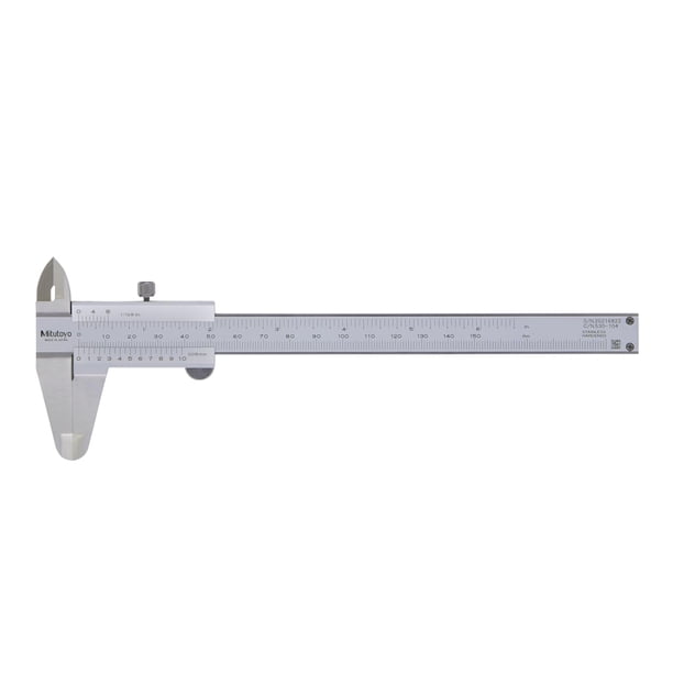 Pinzas Vernier Mitutoyo 530-118 de acero inoxidable 0-200 mm | Lider