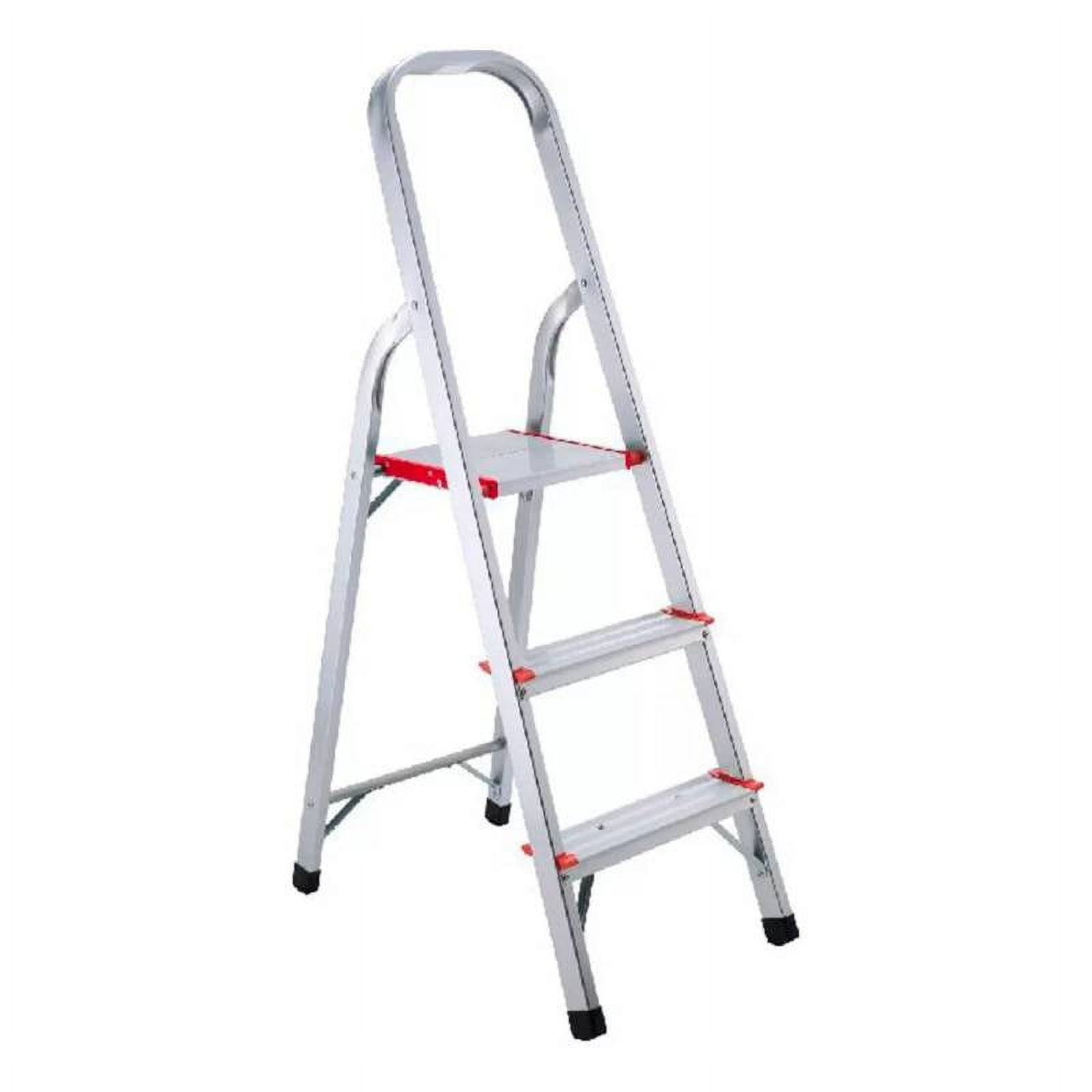 Escalera Banquito Plegable Tres Escalón Aluminio | Lider