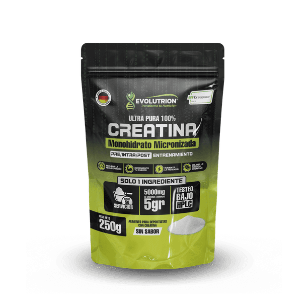 Creatina con sello Creapure 250 gr Alemana | Lider