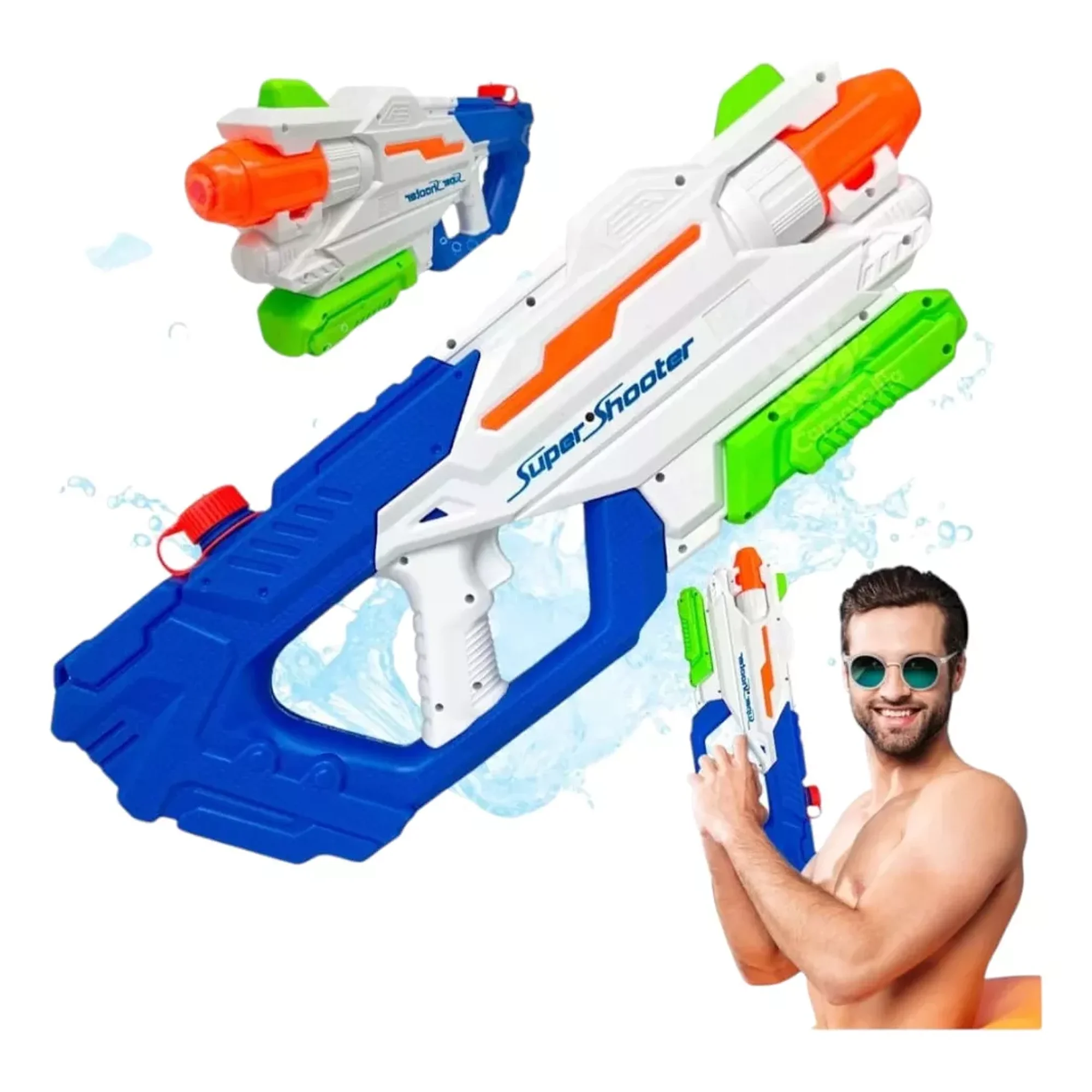 Pistola Gigante Lanza Agua Turbo 10 Mts Alcance Gran Carga | Lider