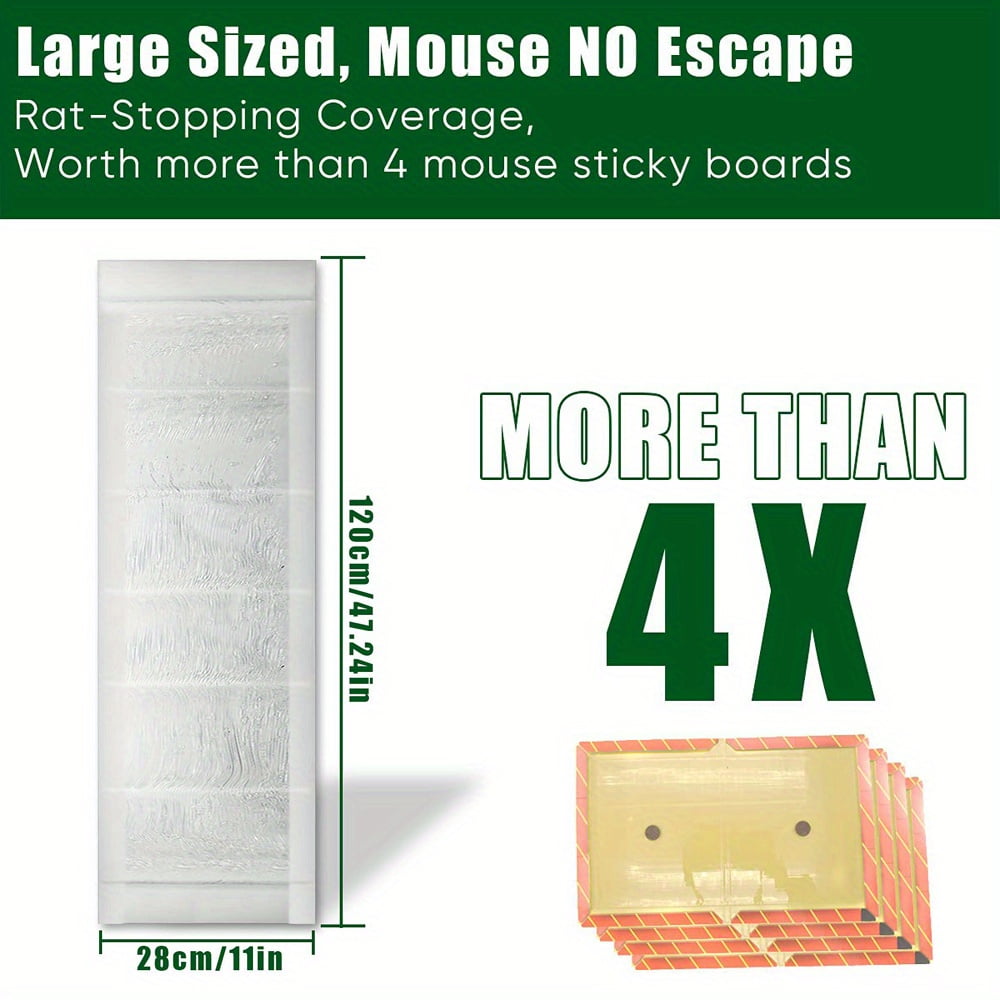 1 Pack Rat Sticky Traps Extra Large, Clear Mouse Glue Trap Sticky Trap ...