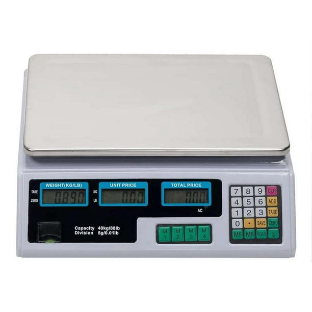 Pesa Balanza Digital Recargable Portatil Fruta Verdura Feria multicolor ...