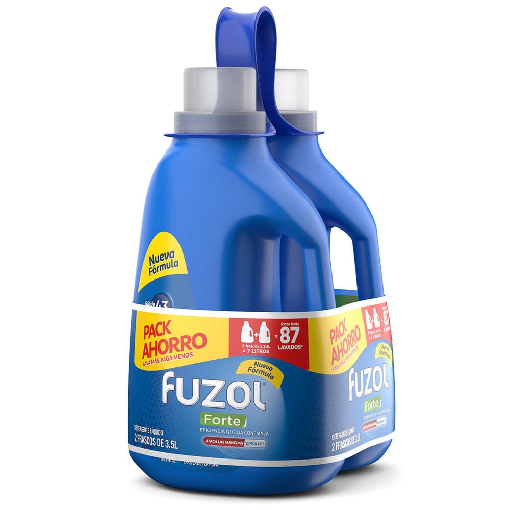 Detergente Líquido Forte Pack 2 Botella, 3,5 l | Lider