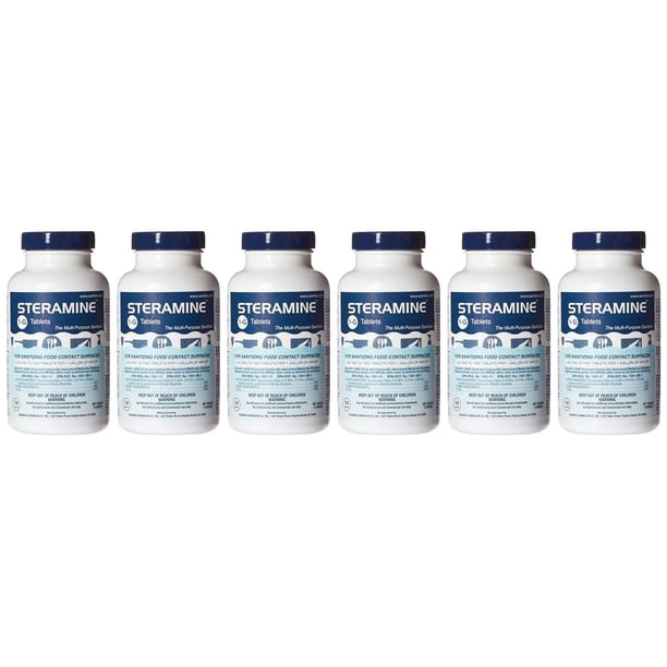 Tabletas desinfectantes Clear Lake Enterprises Steramine, 6 x 150 ml ...
