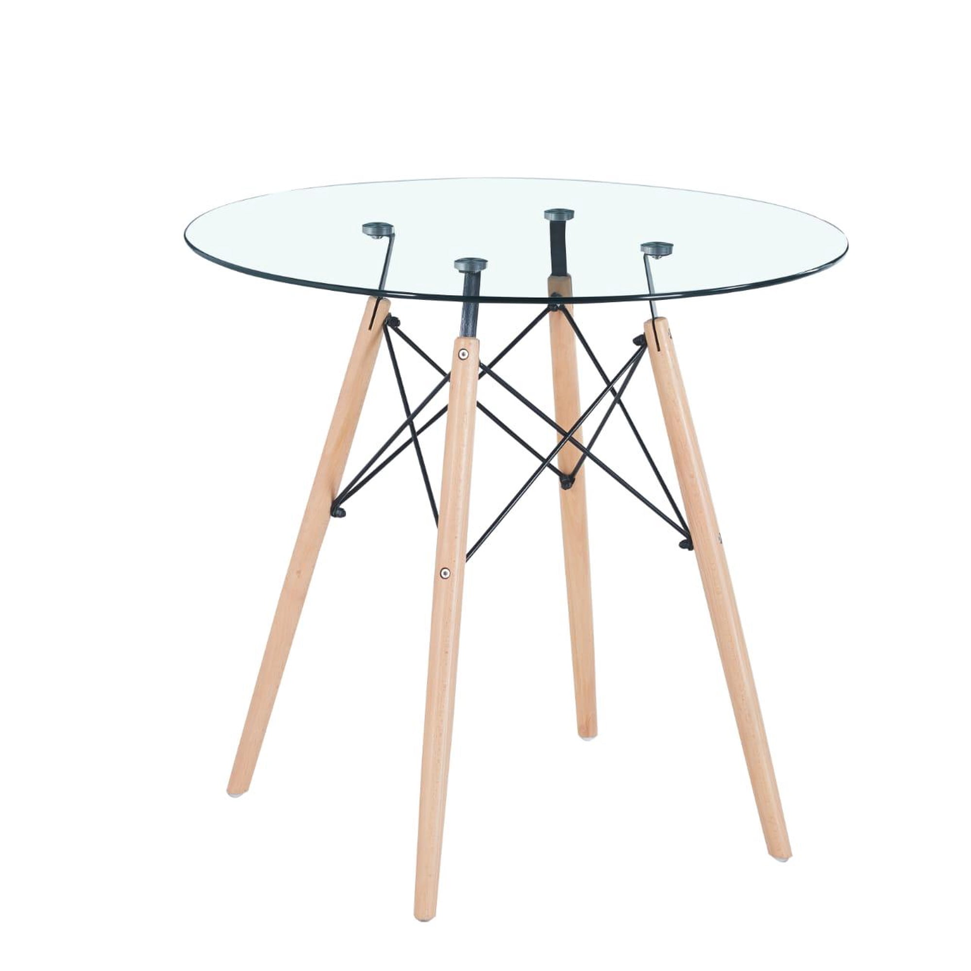MESA VIDRIO REDONDA T-007-8 80CM DIAMETRO | Lider
