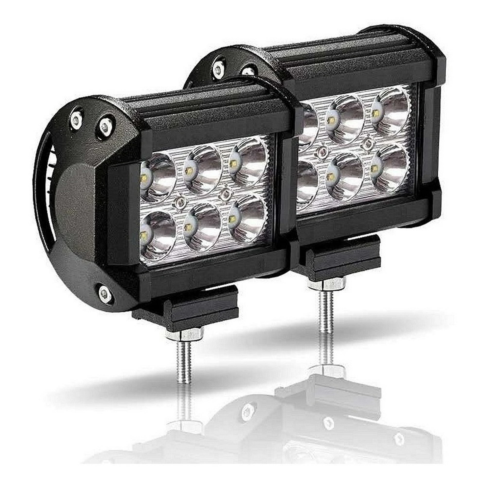 X2 Barra Focos Neblineros Led 18w Blanco Expansion Auto Moto | Lider