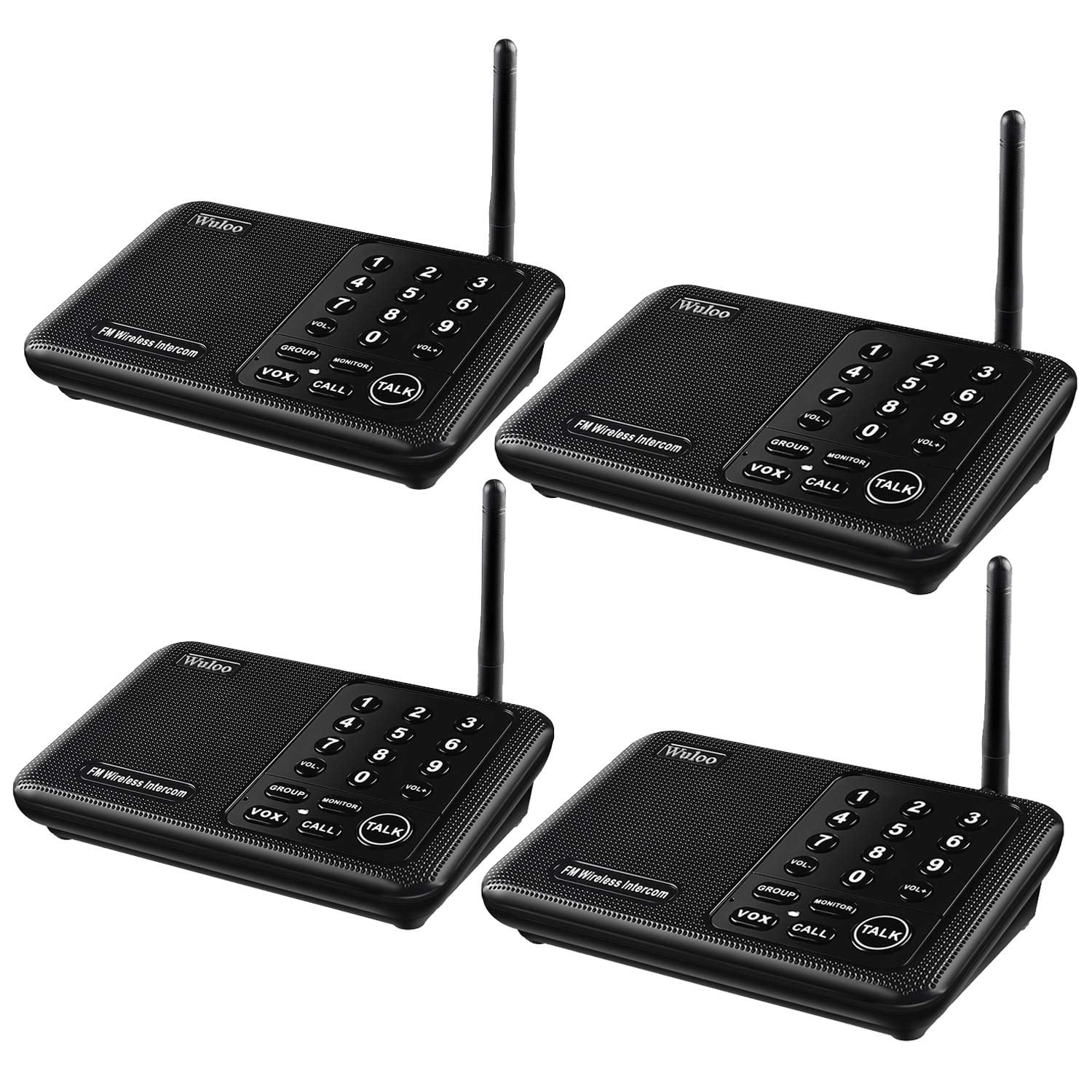Sistema de intercomunicación inalámbrico Wuloo WL666, 5280 pies ...