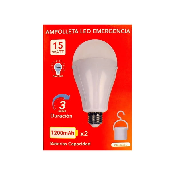 Ampolleta LED de Emergencia FSL 15W E27 Luz Fría 6500K con Doble ...