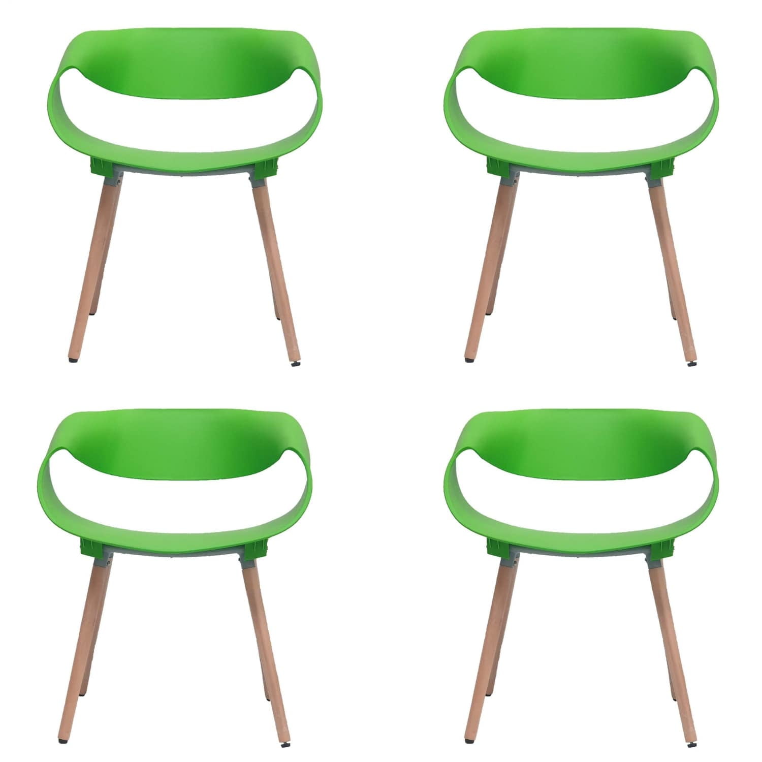 Silla Diseño Comedor Twist Verde - Pack 4 Unidades | Lider