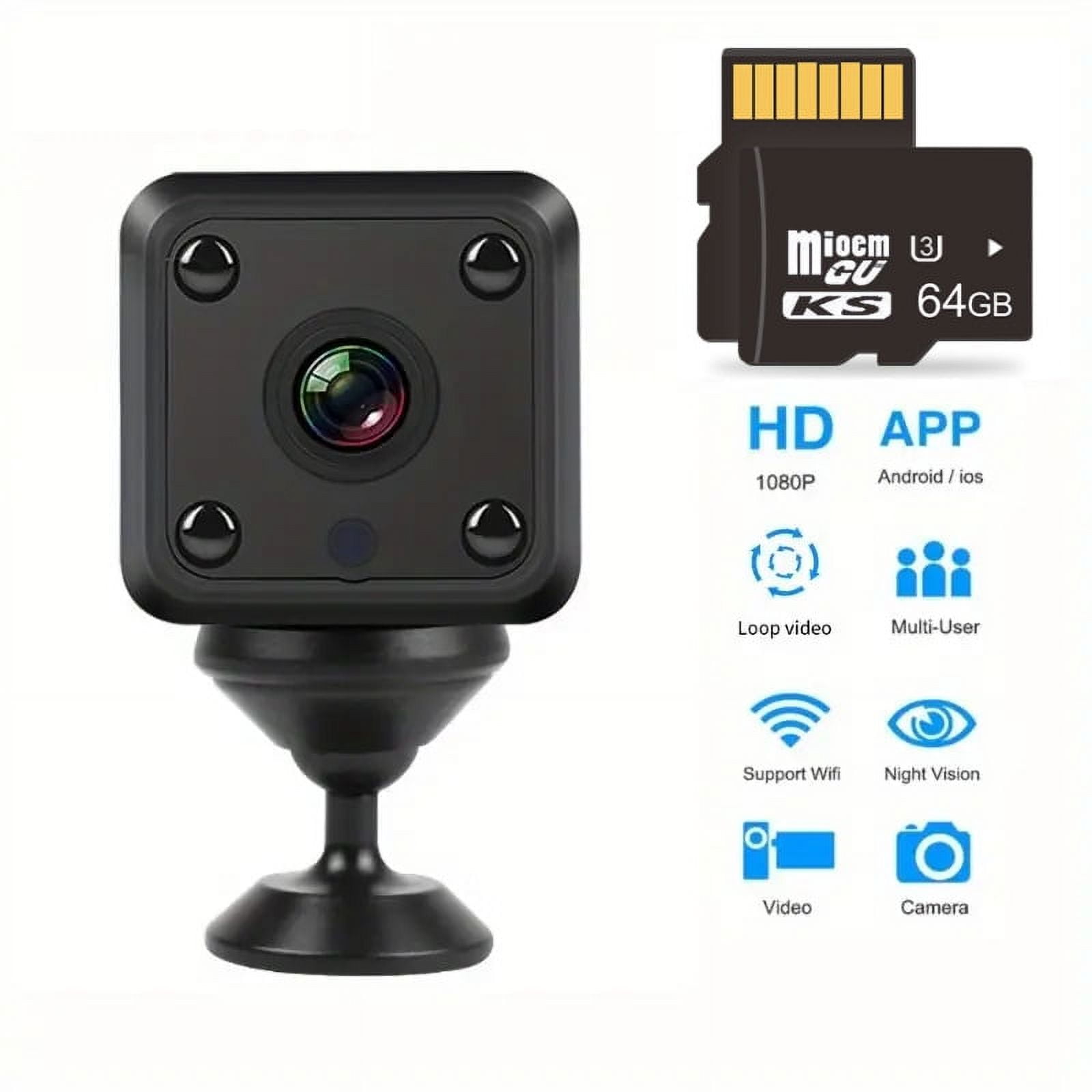 Mini Secret Camera Full HD 1080P Home Security Camcorder Night Vision ...