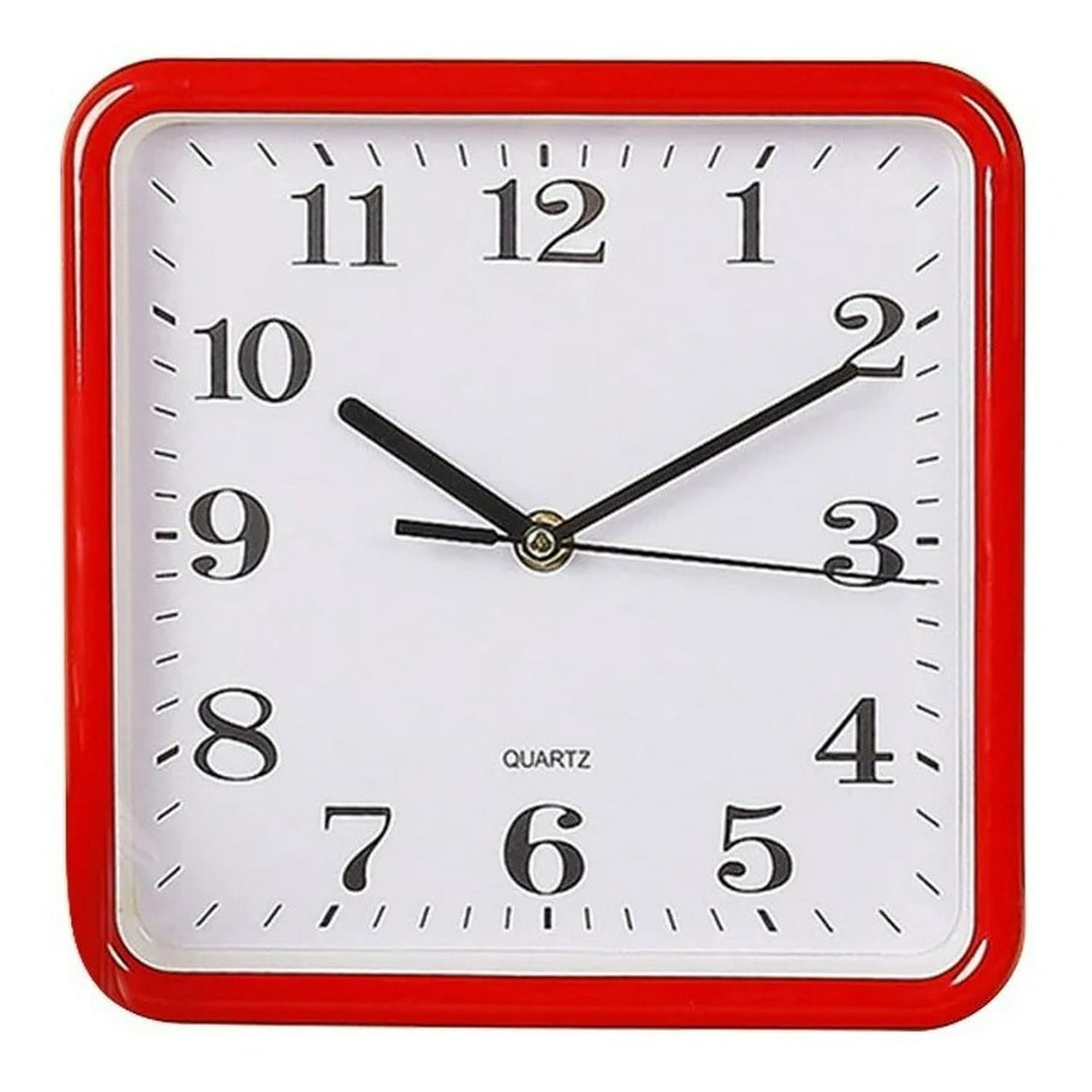 Reloj De Pared Cuadrado Mural Decorativo 20 Cm Silencioso | Lider
