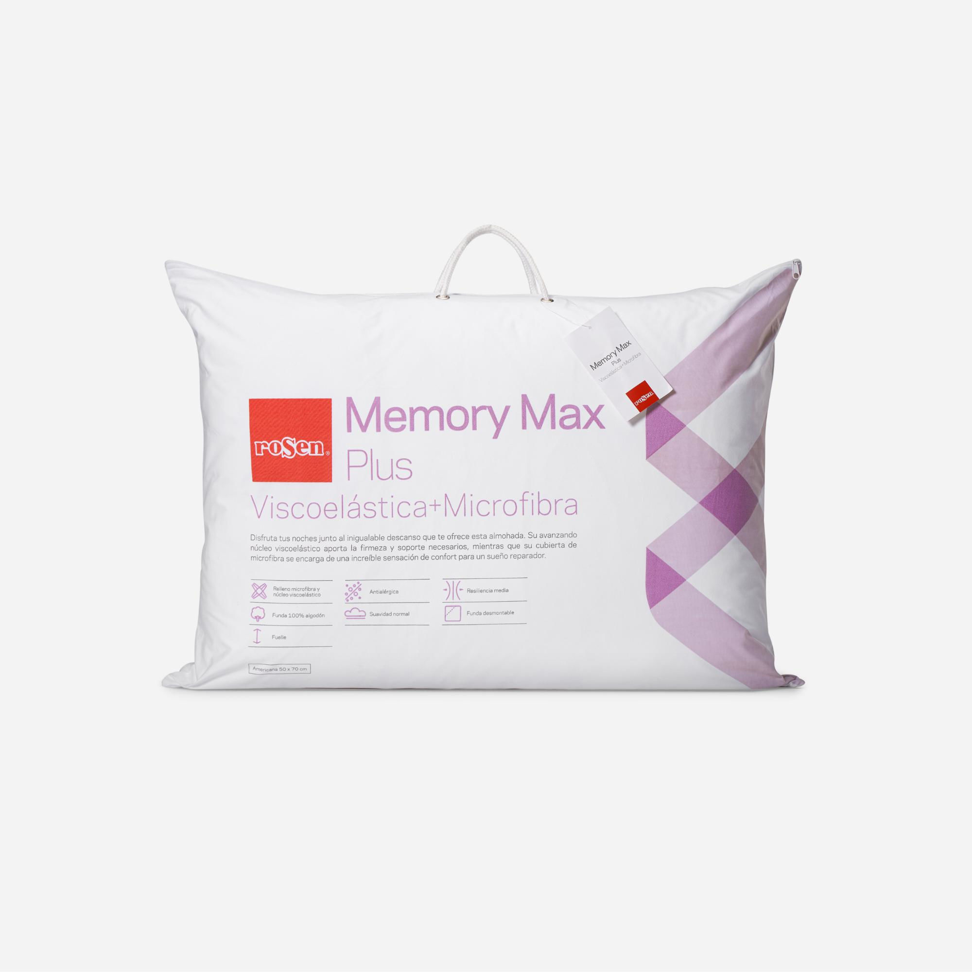 Almohada Memory Max 100% Algodón 50x70 cm | Lider