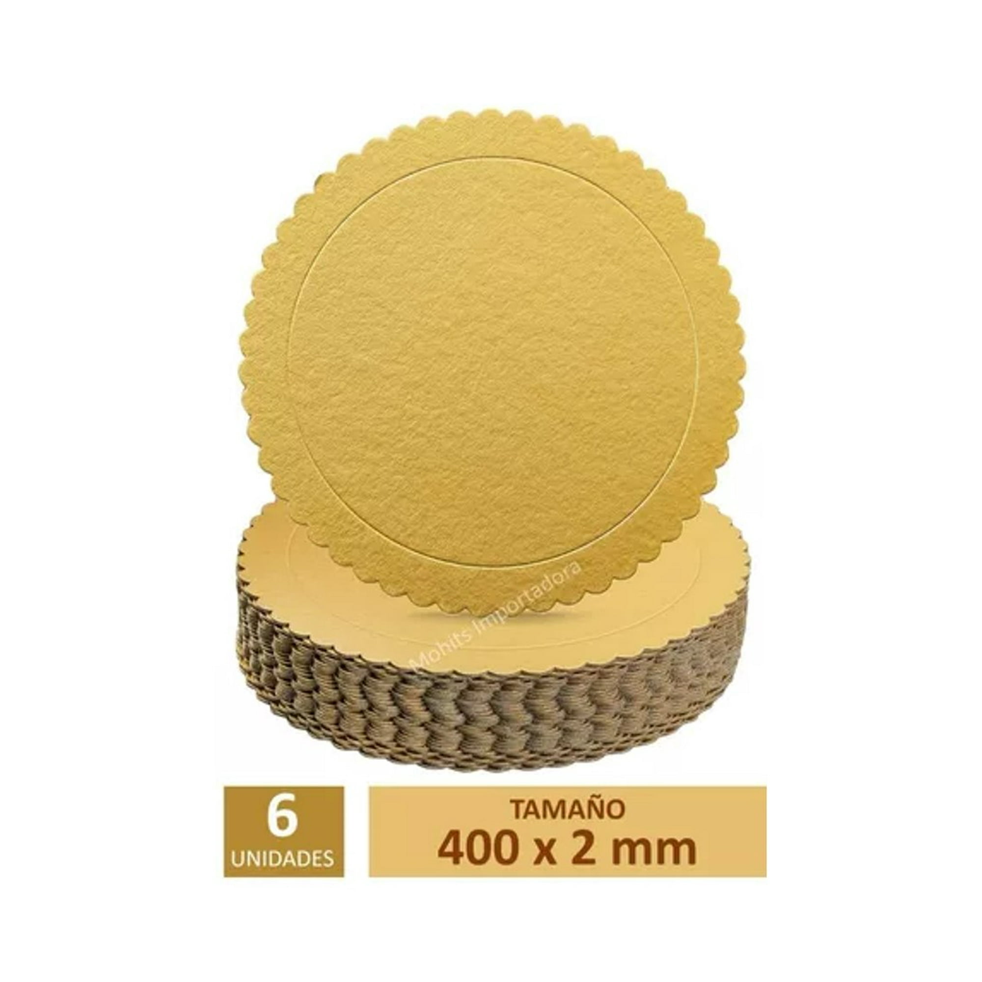 6 Bases De Cartón Resistente Para Tortas Repostería 40cm | Lider