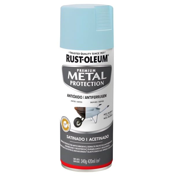 Pintura en Aerosol Metal Protection 340grs Azul Pacífico Satinado ...