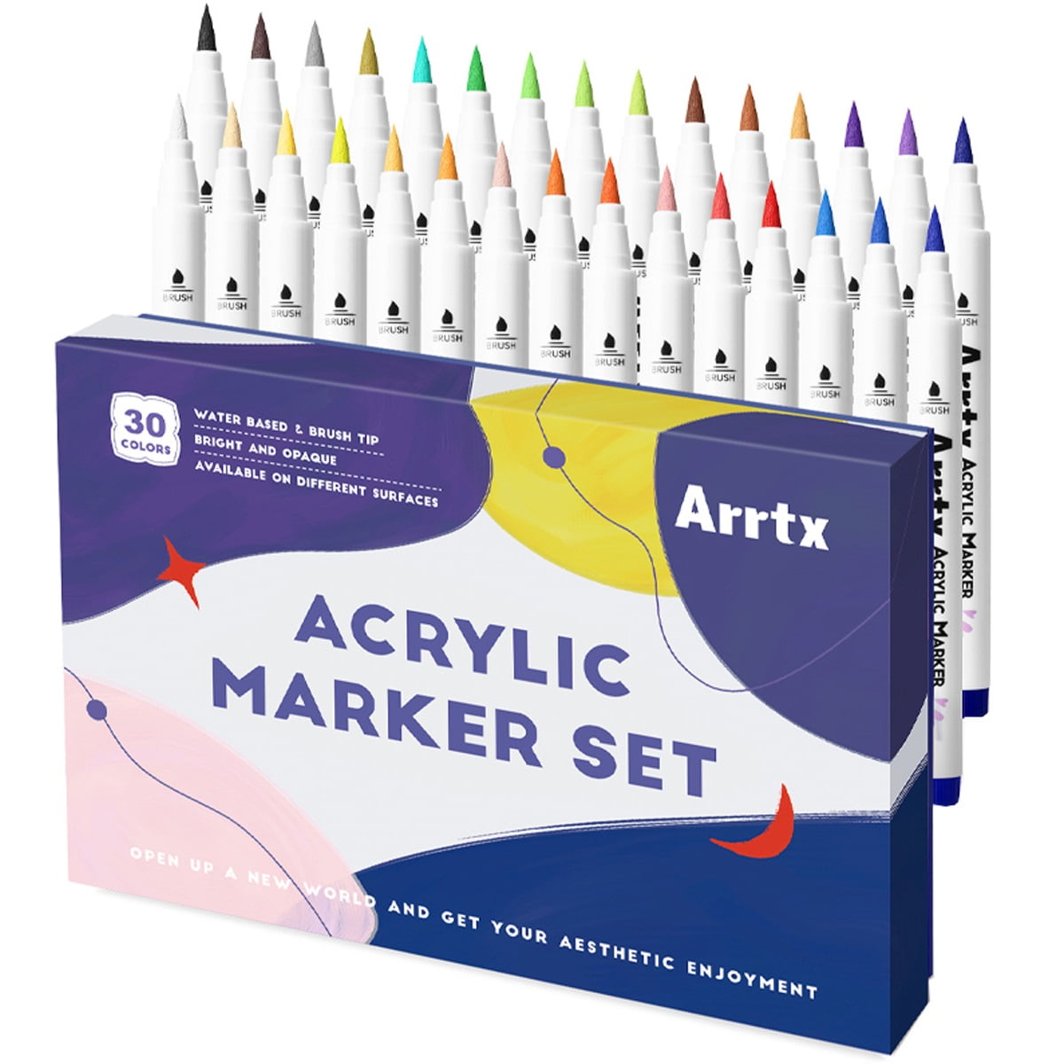 Marcadores Acrílicos De 30 Colores 30b | Lider