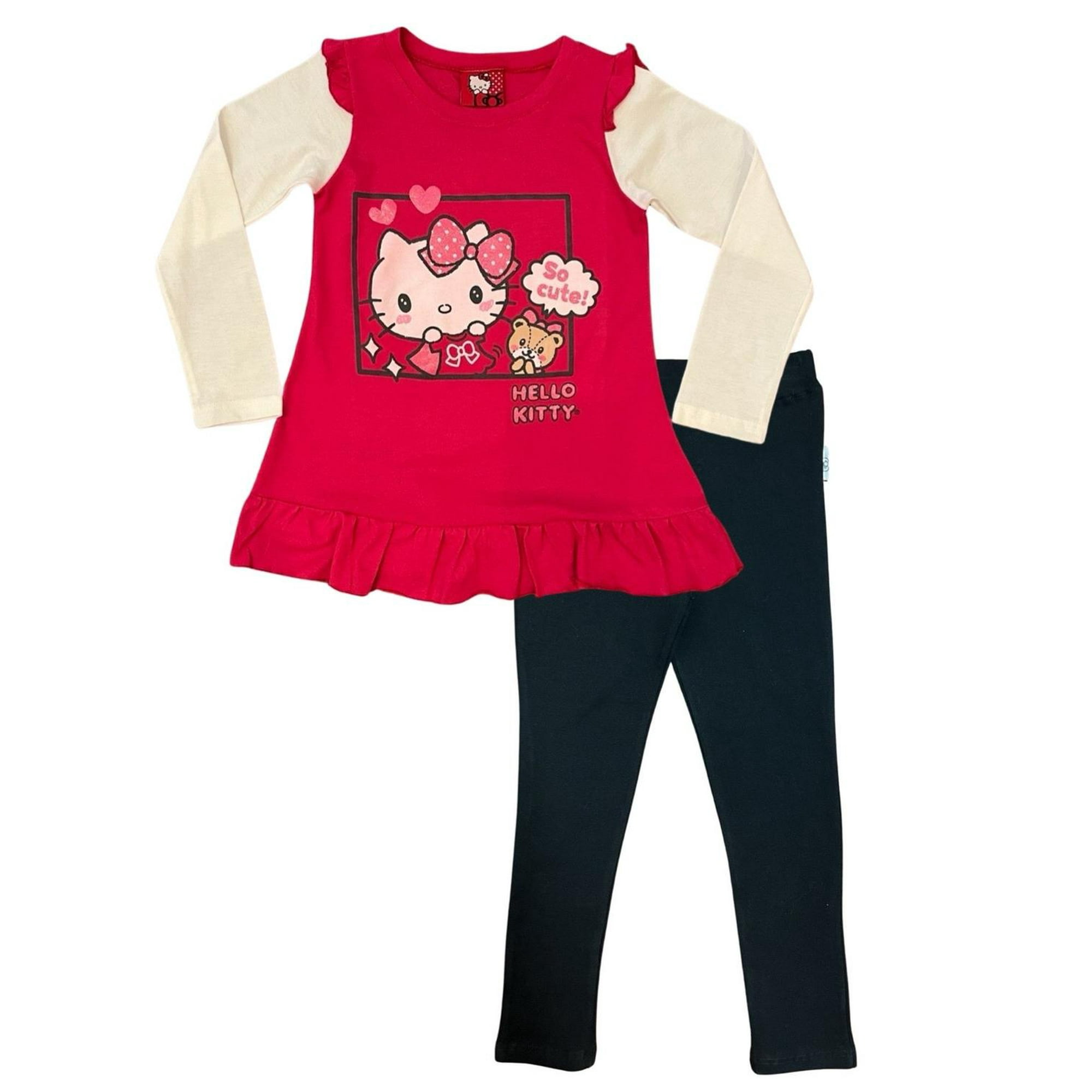 Conjunto Niña Hello Kitty coral 8 | Lider