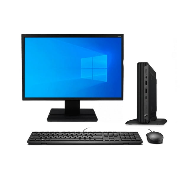 KIT MONITOR MINI PC HP Prodesk 400 G6 i7 16GB 256GB SSD Reacondicionado ...