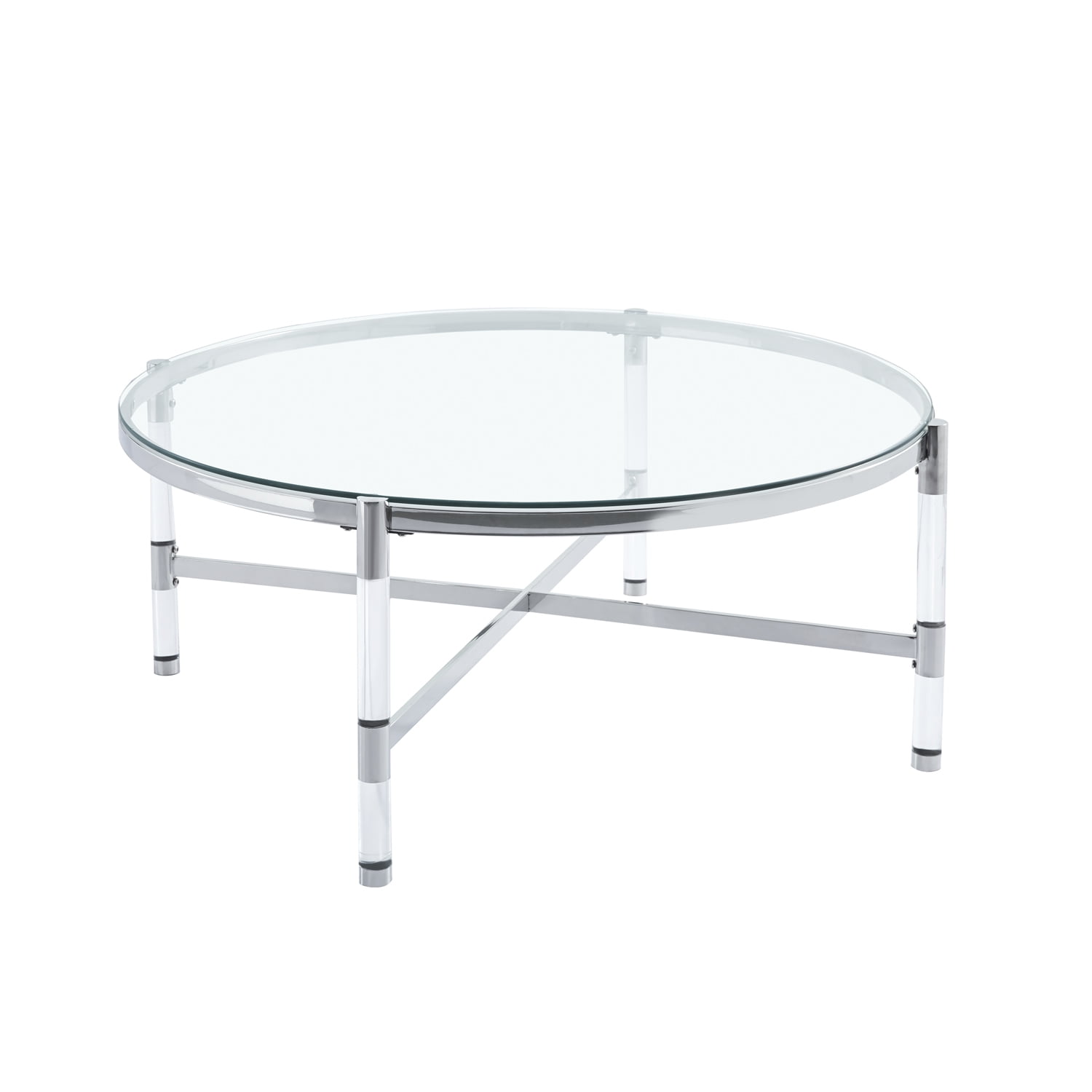 Mesa de Centro Sofia Acero Plateada | Lider