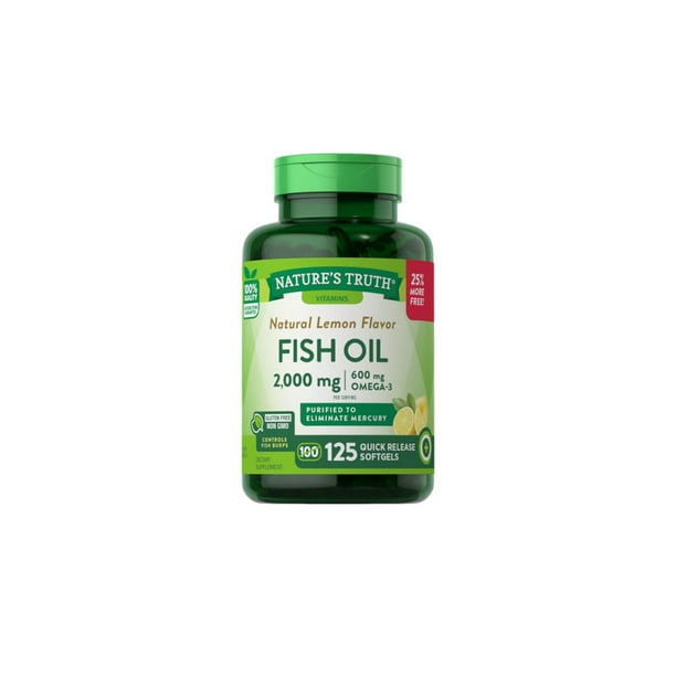 Omega 3 Fish Oil 2000mg 125 Caps - | Lider
