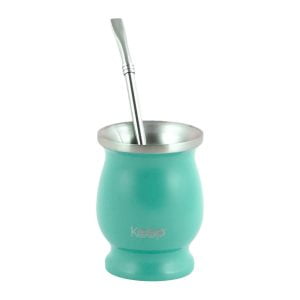 Mate Con Bombilla Clásico 200 Ml Celeste/Amarillo | Lider