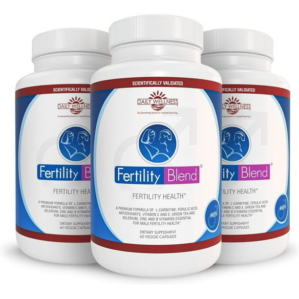 Suplementos Para La Fertilidad Fertility Blend Daily Wellness Men 60c