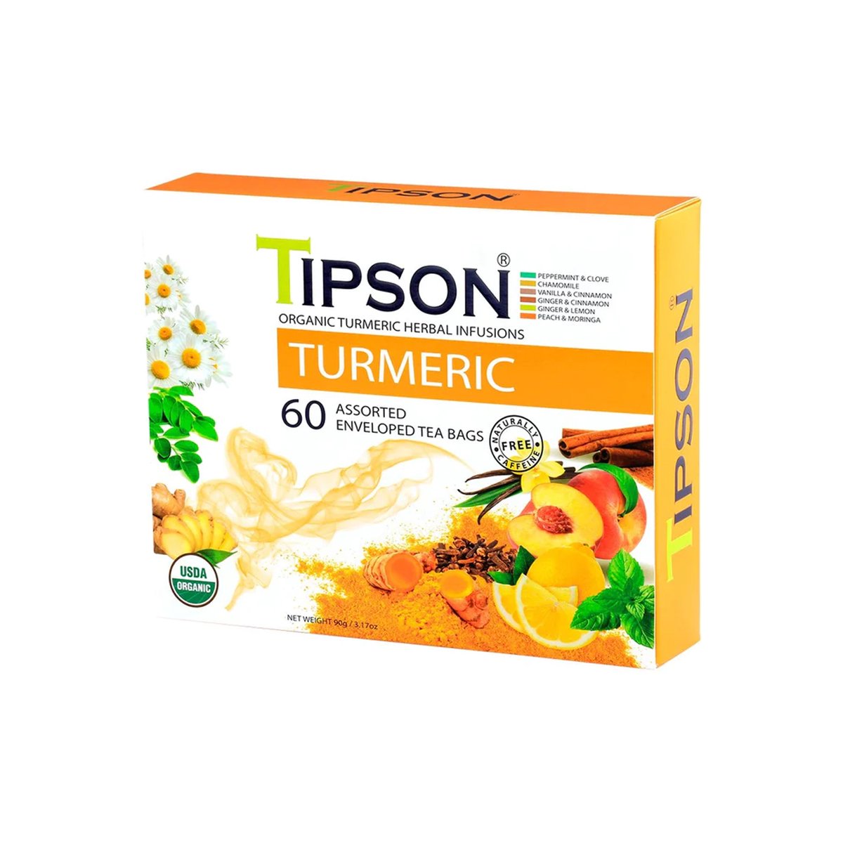 Infusion de Curcuma Organica Tipson Turmeric Caja 60 bolsas | Lider
