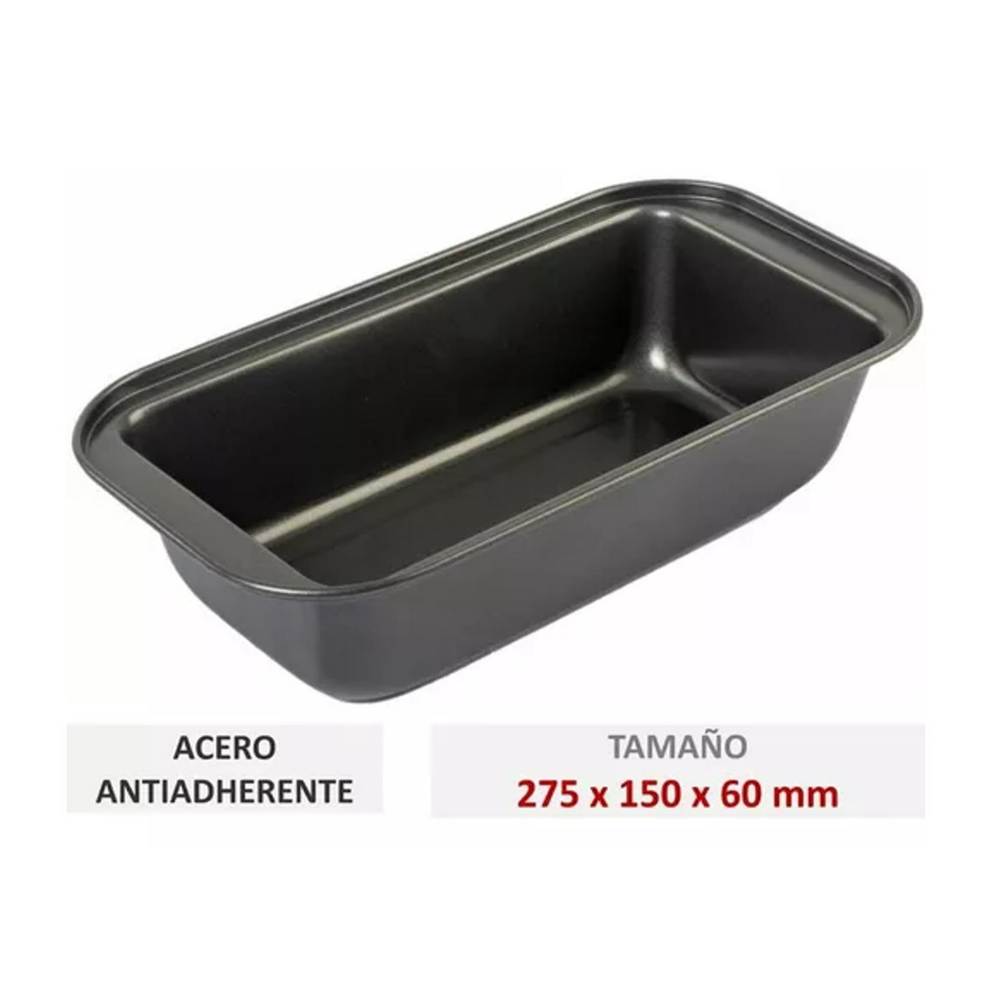 Molde Rectangular Antiadherente Reposteria Queques Pan 25cm | Lider
