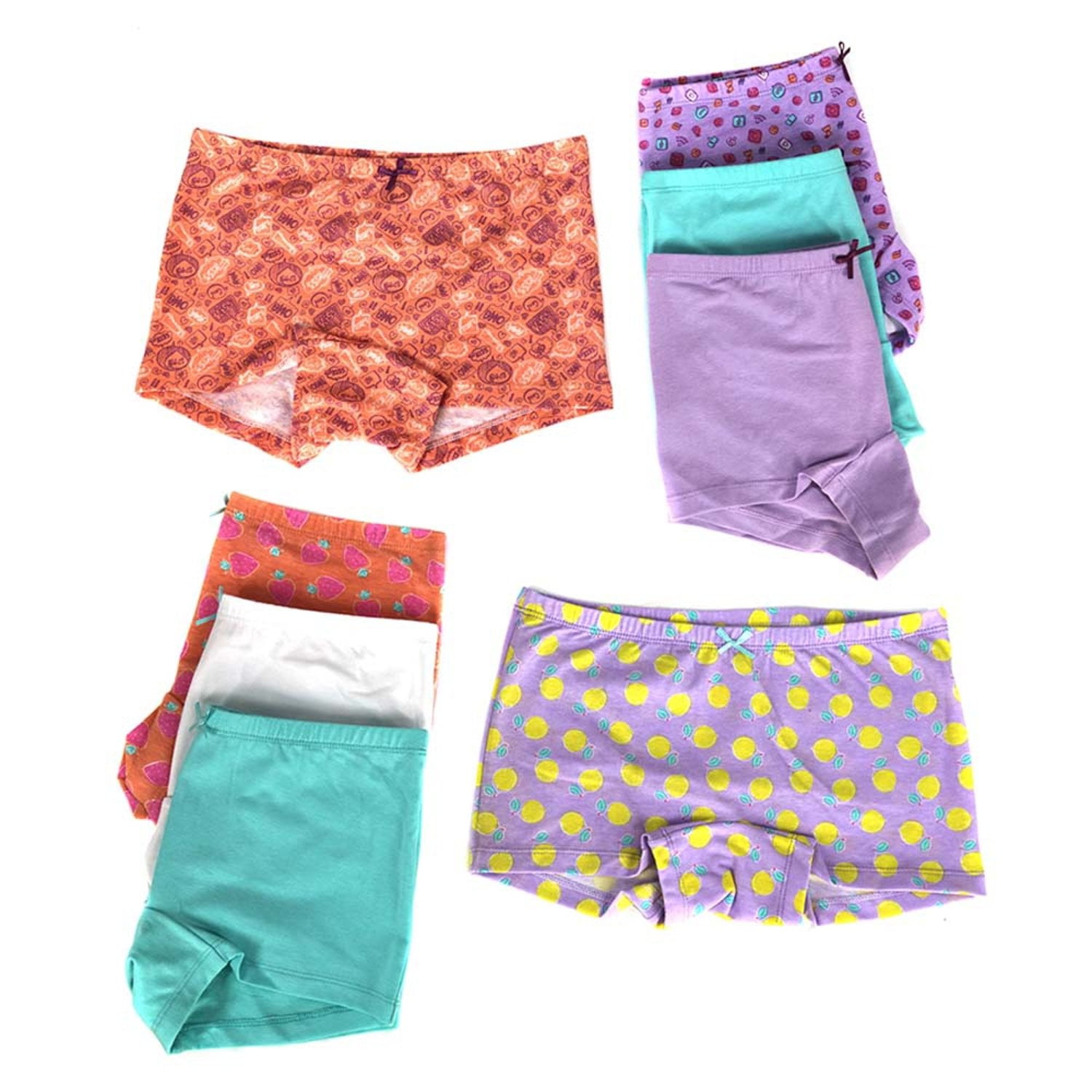 Pack de 8 Calzon Boxer Pantaleta Algodón Niña | Lider