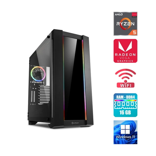 PC Gamer AMD Ryzen 5 5600G - Gráficos VEGA - 16 GB RAM - SSD 500GB M.2 ...