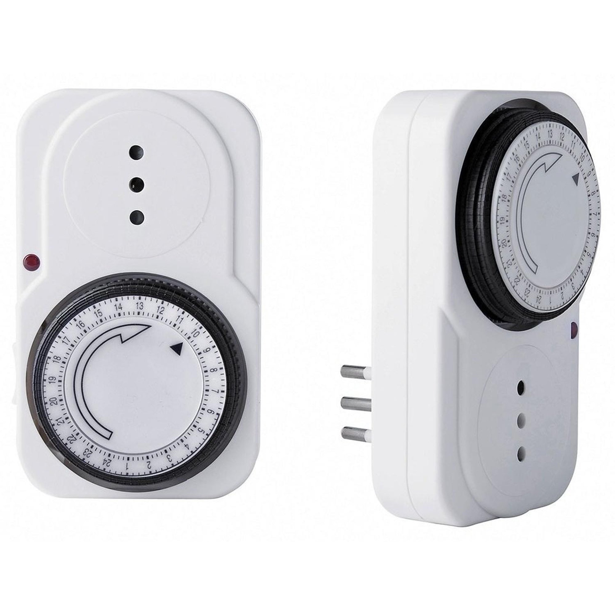 Timer Electrico Temporizador Programable Cultivo Indoor 24hr blanco | Lider