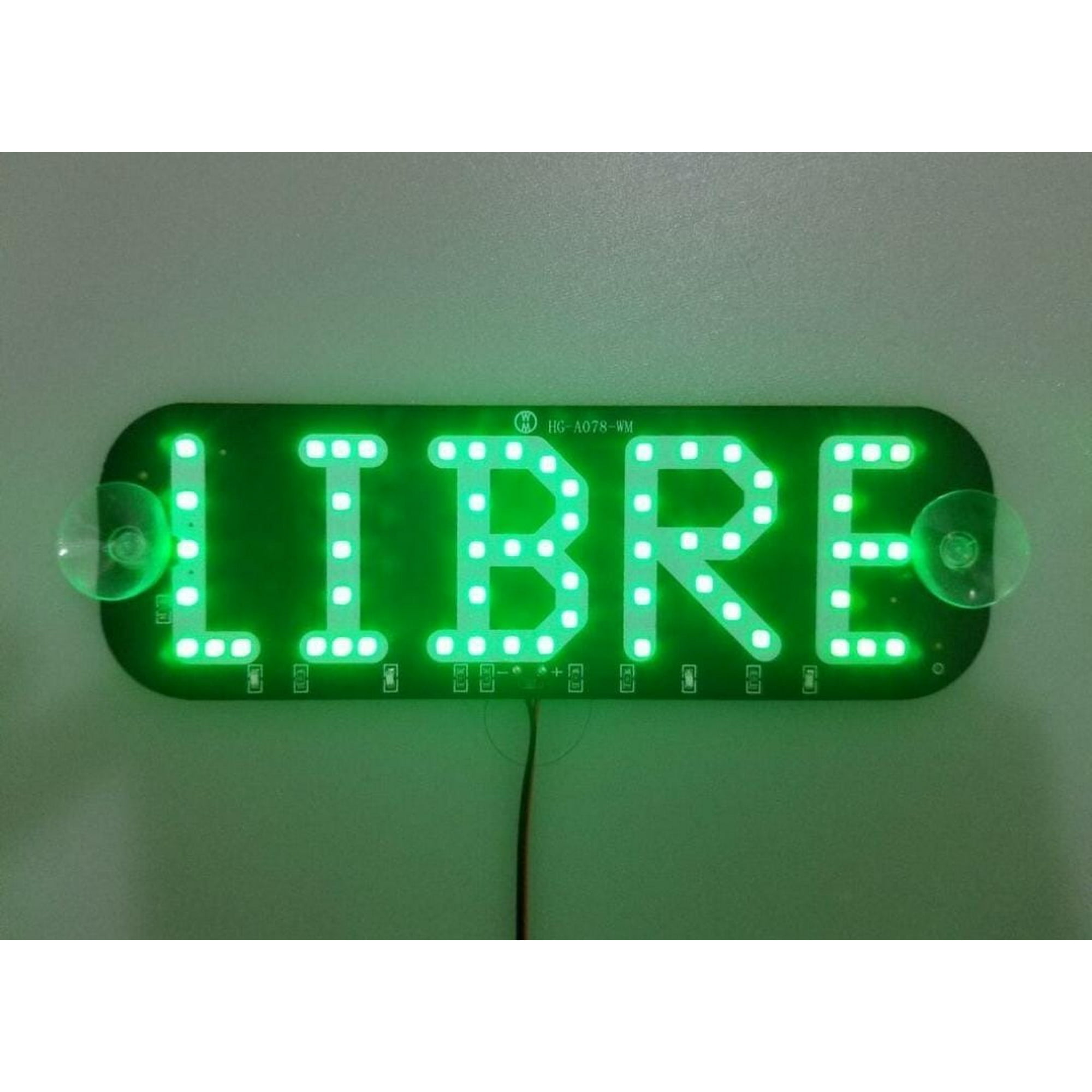 Letrero Luminoso 58 Led Para Auto Taxi Libre 12v | Lider