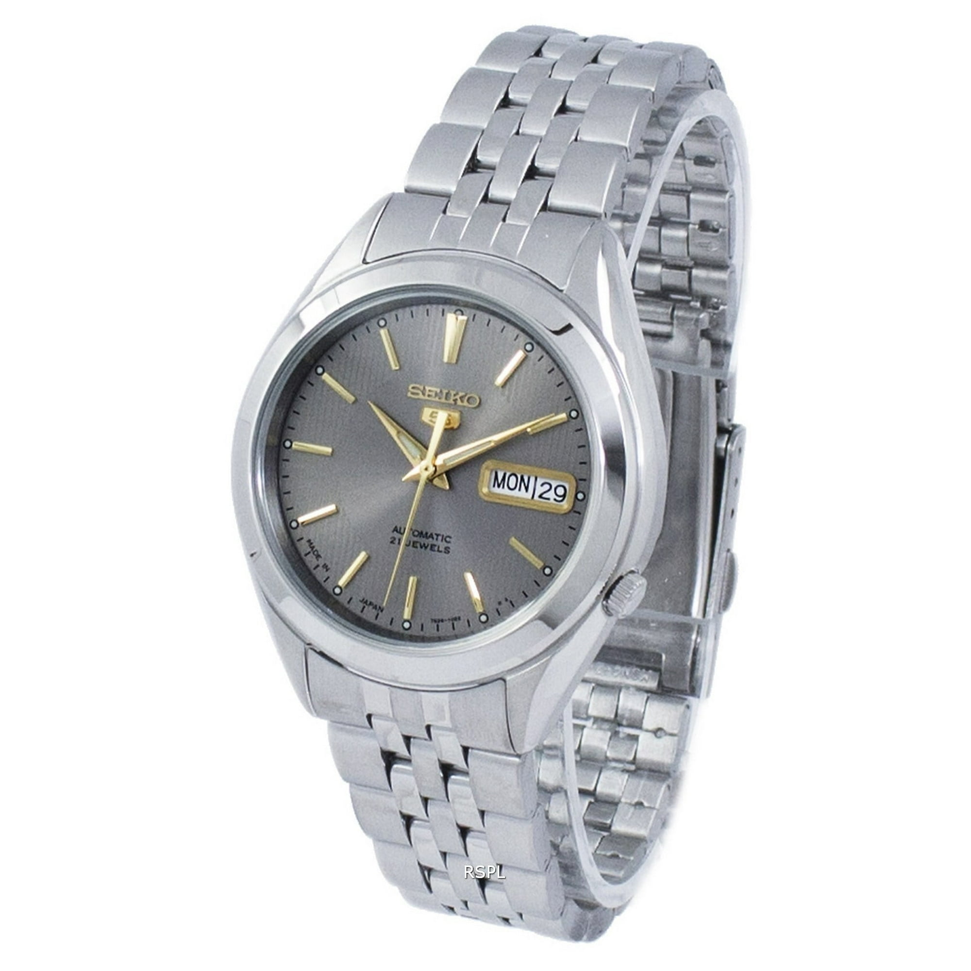 Reloj Seiko 5 Automático con Esfera Gris SNKL19J1 para Hombres | Lider