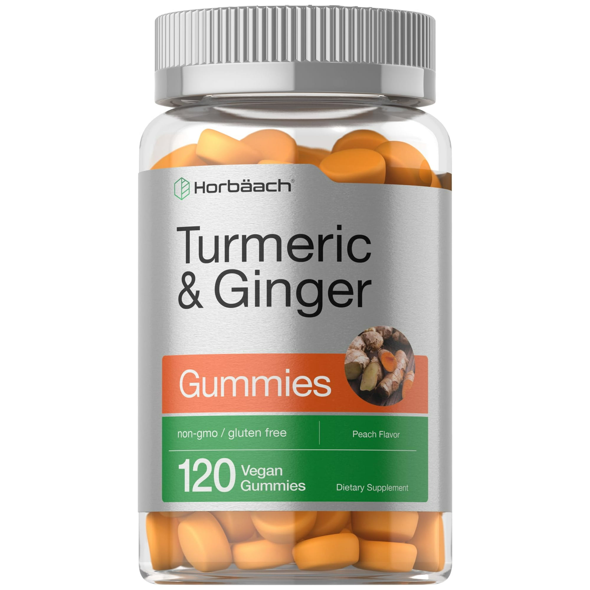 Gomitas de cúrcuma y jengibre Supplement Horbäach, 120 unidades | Lider