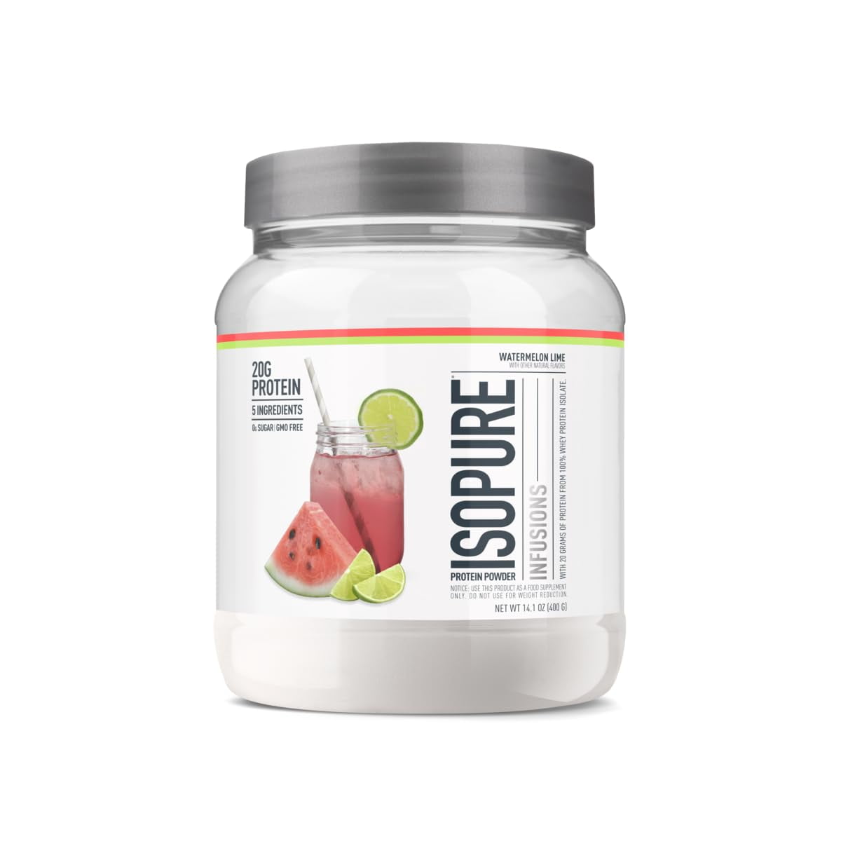 Proteína en polvo Isopure Clear Whey Isolate, sandía y lima | Lider