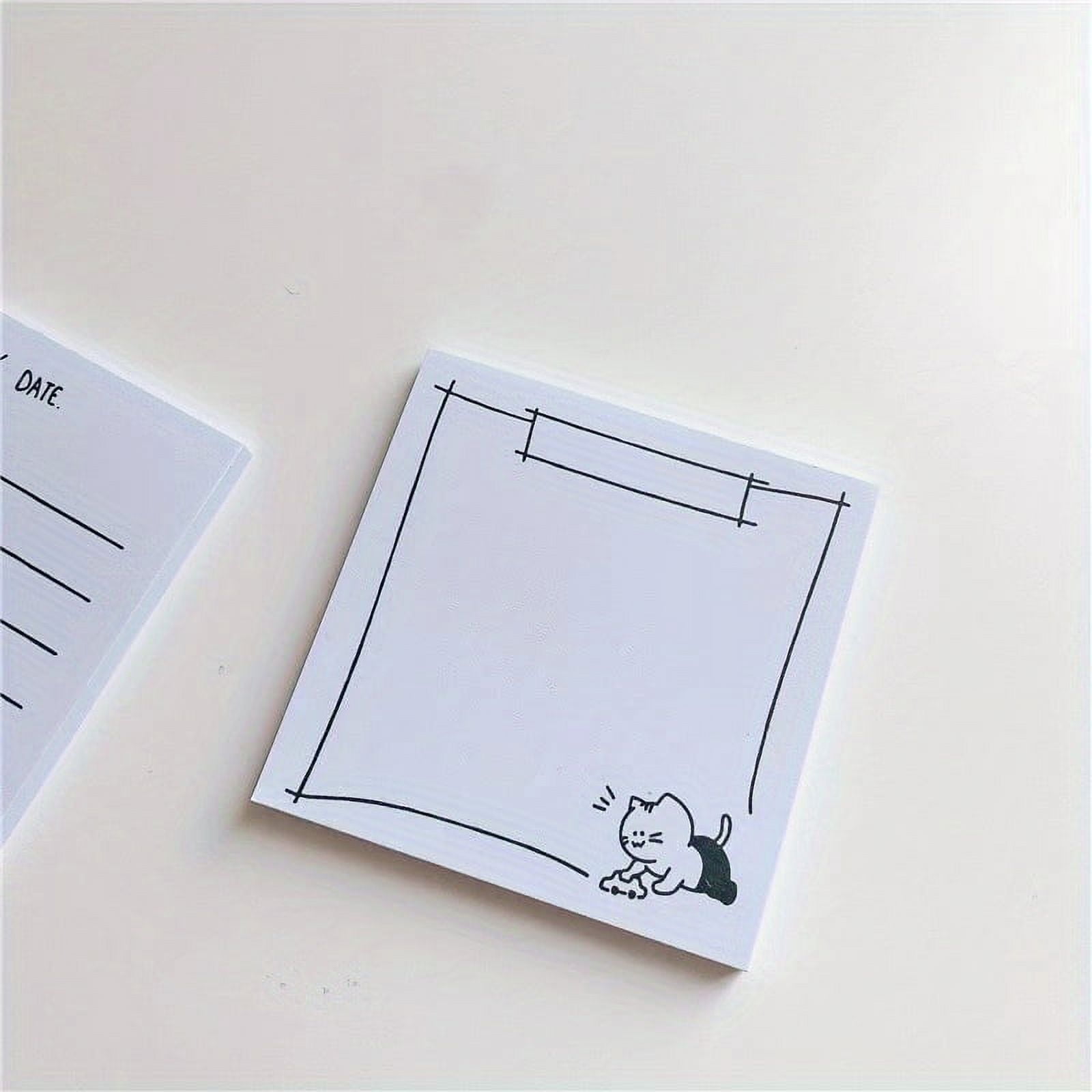 50 Sheets of Adorable Cat-Themed Non-Adhesive Note Paper - Perfect for ...