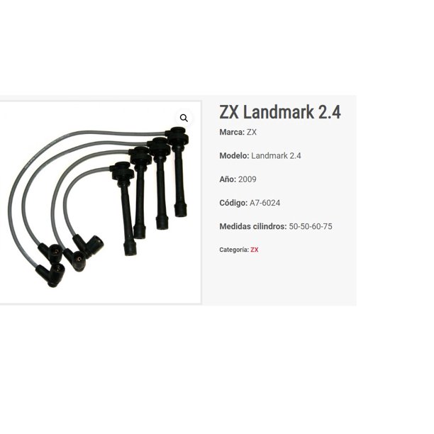 Cables De Bujía Zx Landmark | Lider