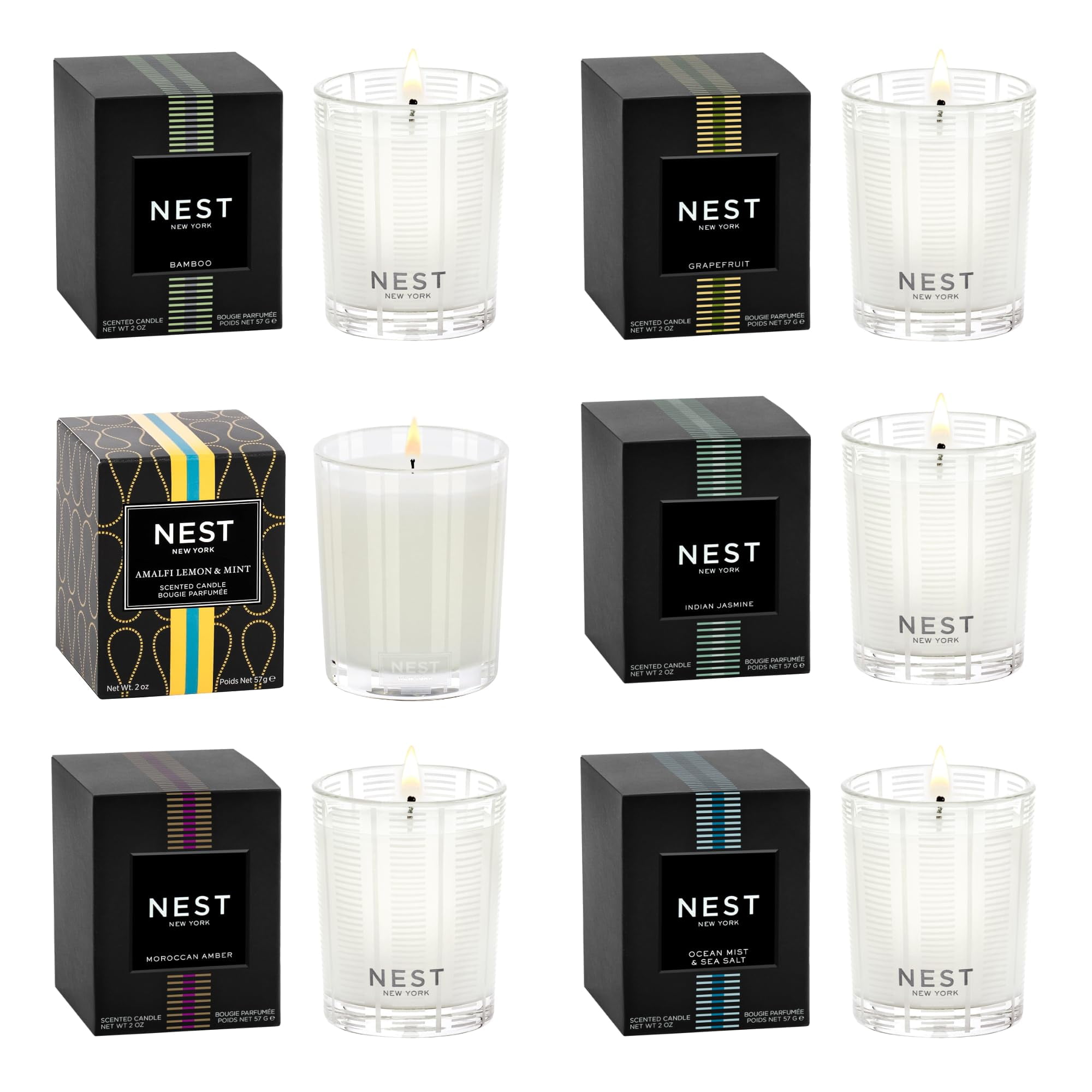 Set de velas votivas Discovery Nest New York, 6 aromas, 60 ml | Lider