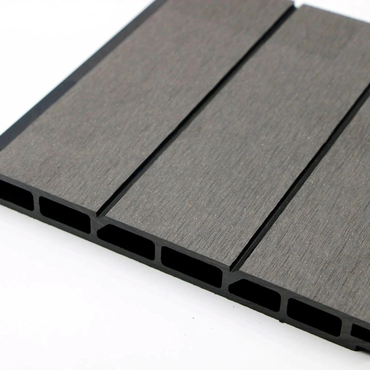 Pack de 5 Revestimientos Siding WPC exterior Color Gris Oscuro | Lider