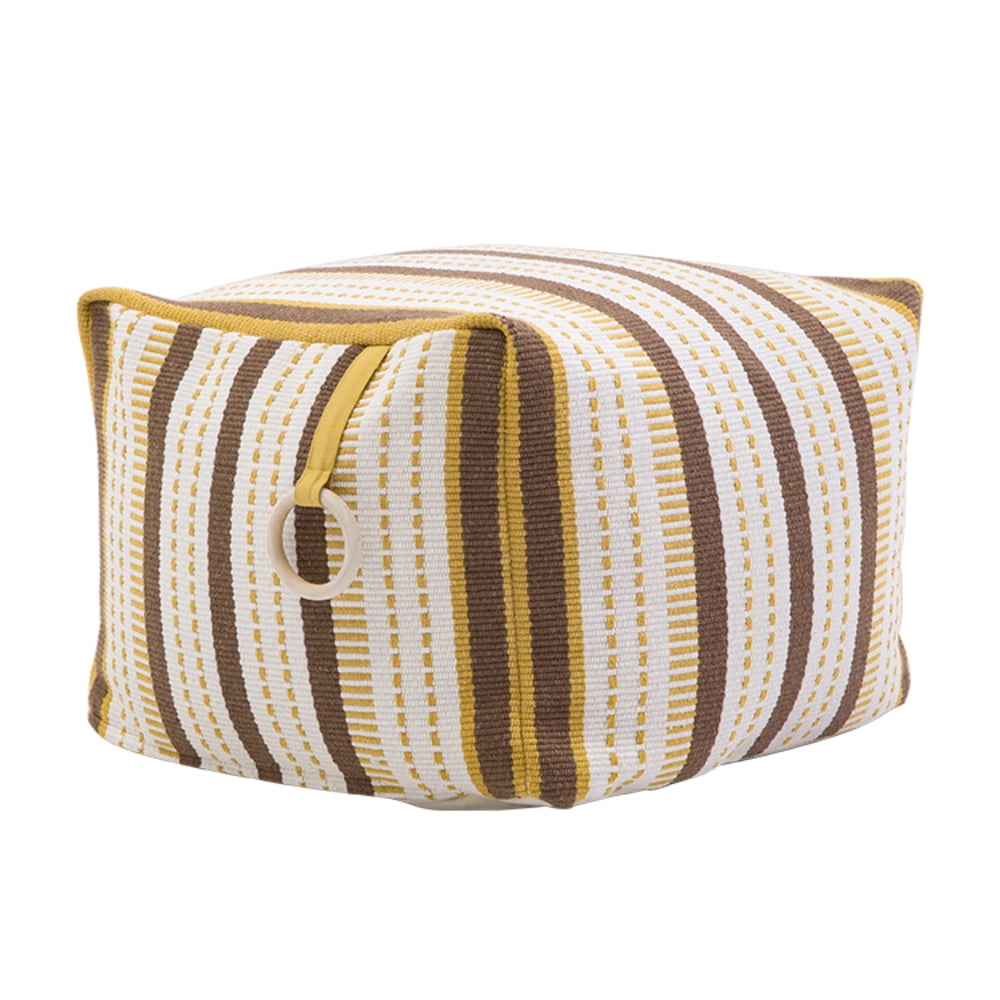 Pouf / Puff Cubo Líneas Tejido 40 x 40 cm Relan | Lider
