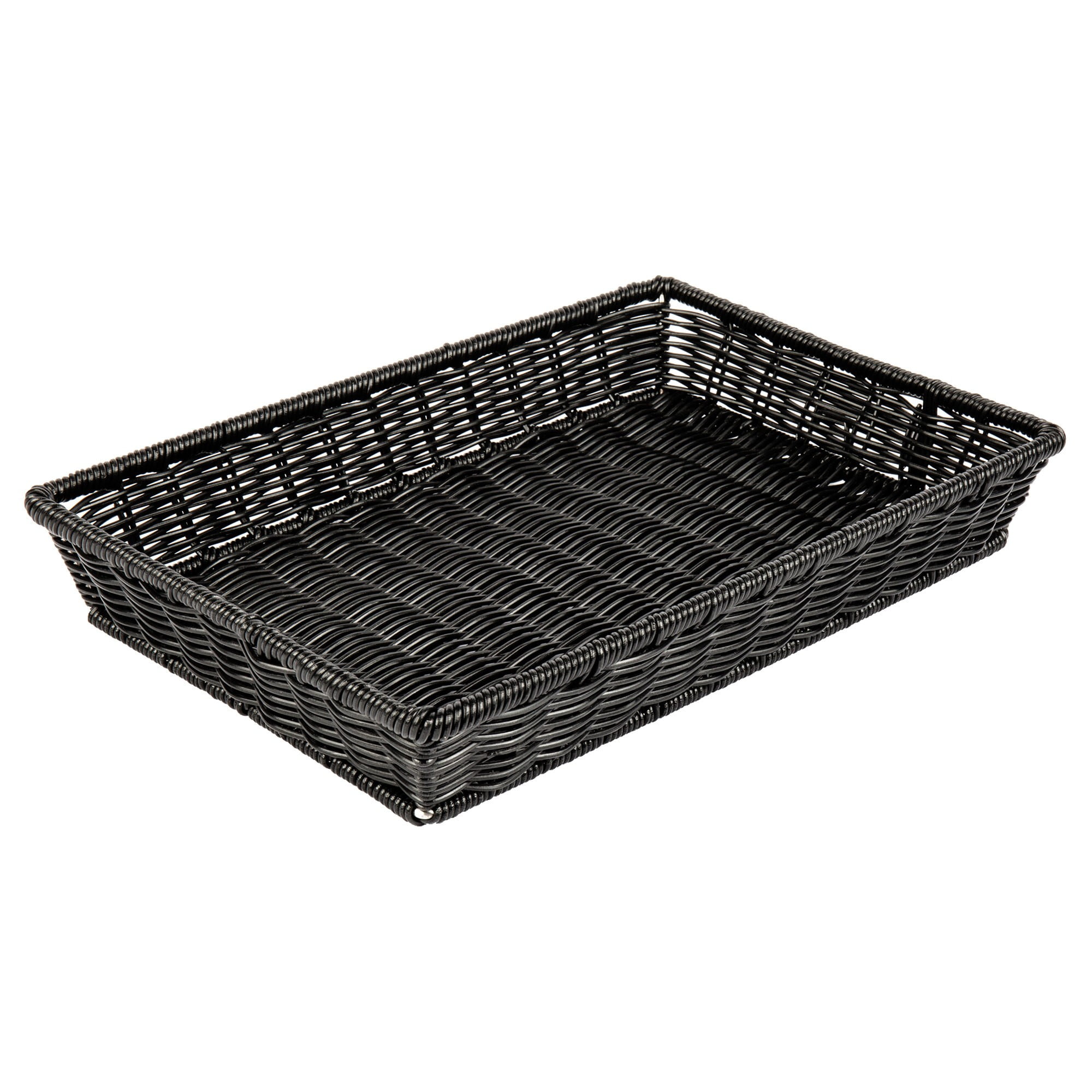 Canasto Rectangular Negro 40X30X8 Cm | Lider