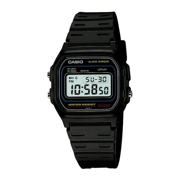 Reloj CASIO W-59-1VQ Resina Juvenil Negro negro | Lider