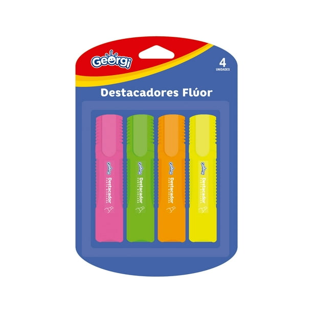 Destacadores Flúor, 4 Un | Lider