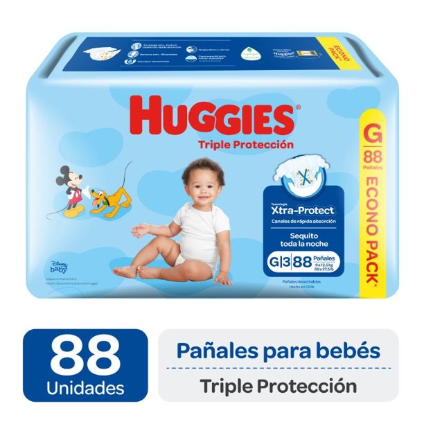 Pañales Triple Protección G, 88 un | Lider