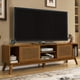 67.9 Inch Mid Century Modern Rattan TV Stand for TVs up to 75 ...